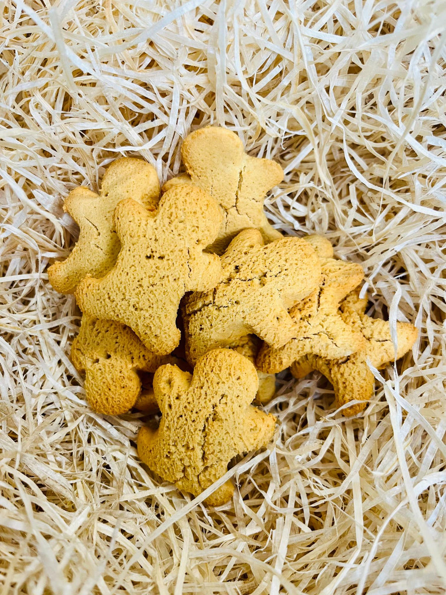 Mini Gingerbread Men Biscuits- Grain Free Natural Dog Treats – Life Of ...