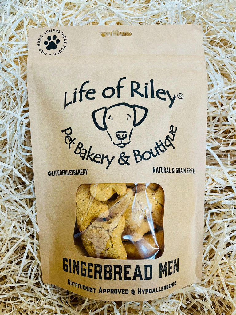 Mini Gingerbread Men Biscuits- Grain Free Natural Dog Treats – Life Of ...